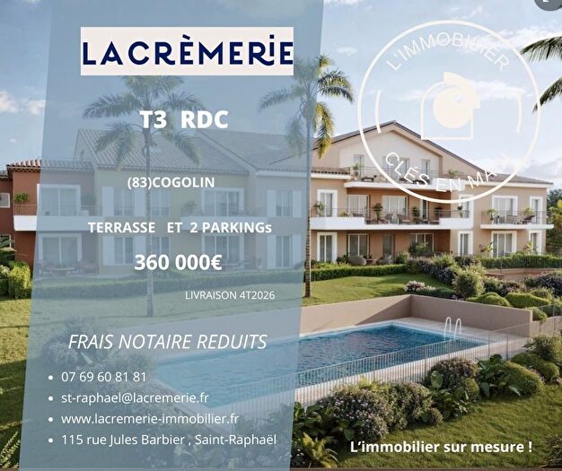 Appartement 3 pièces à vendre à Cogolin, Rialet, Colombier