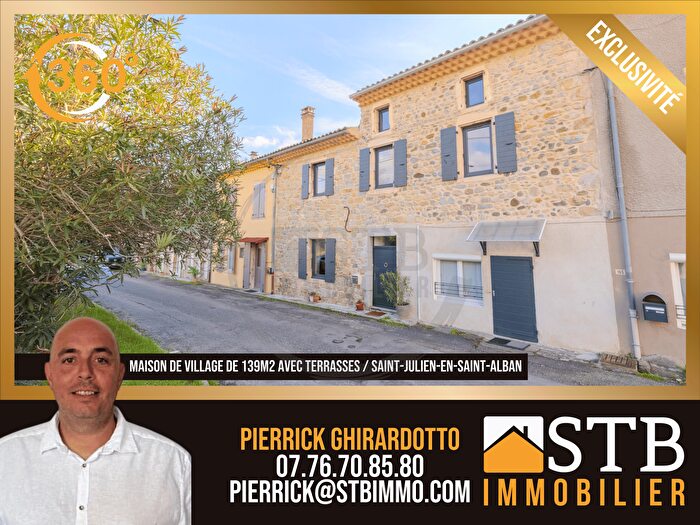 Maison à vendre - Saint-Julien-en-Saint-Alban - 5 pièces - 2 chambres