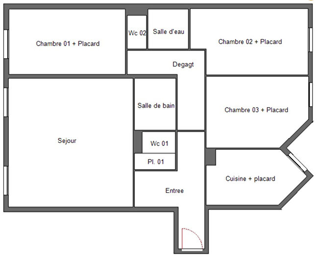 Appartement à vendre - Charenton-le-Pont - 4 pièces - 3 chambres