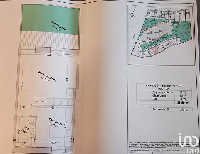 Appartement à vendre - Étampes, Centre-Ville - 2 pièces - 1 chambre