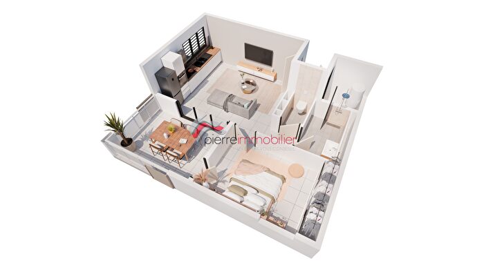 Appartement à vendre - Saint-Pierre, Centre-ville - 2 pièces - 1 chambre