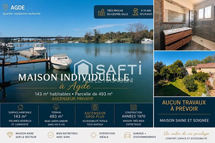 Agde, La Ville : Maison 7 pièces à vendre
