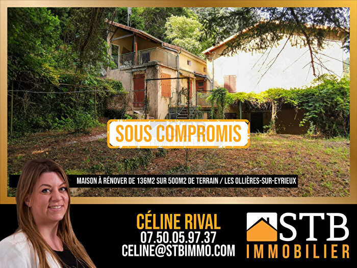 Maison à vendre - Les Ollières-sur-Eyrieux - 5 pièces - 3 chambres