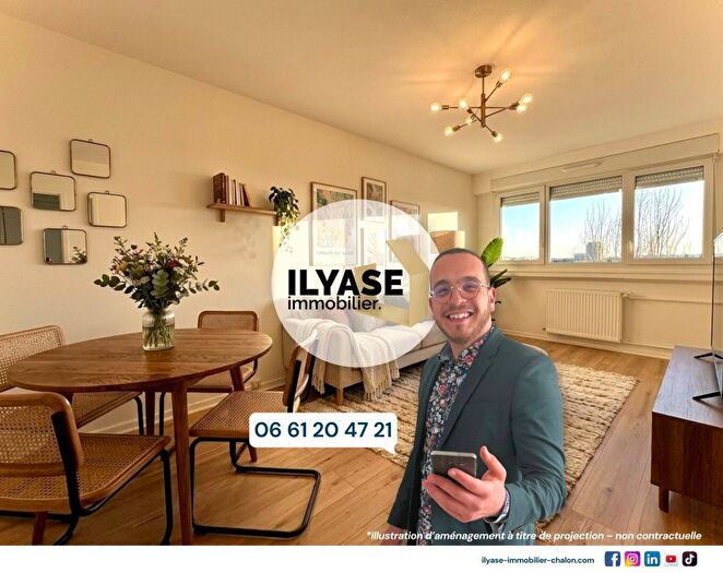 Appartement à louer - Centre, Chalon-sur-Saône - 1 pièce