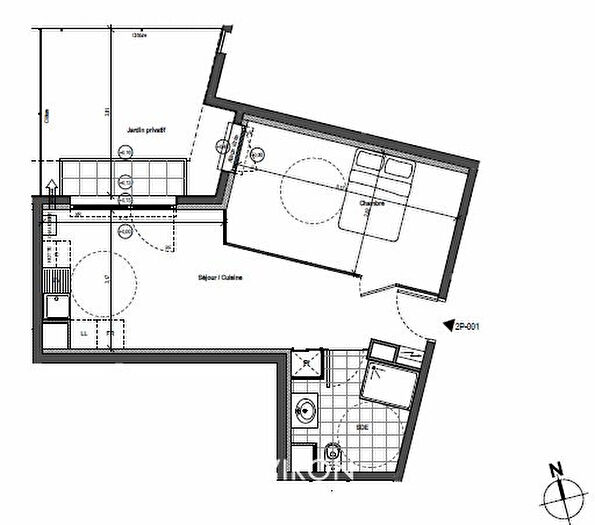 Appartement 2 pièces à louer à Chartres, Rechèvres