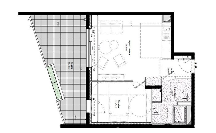 Appartement à vendre - Salon-de-Provence, Centre-ville - 2 pièces - 1 chambre