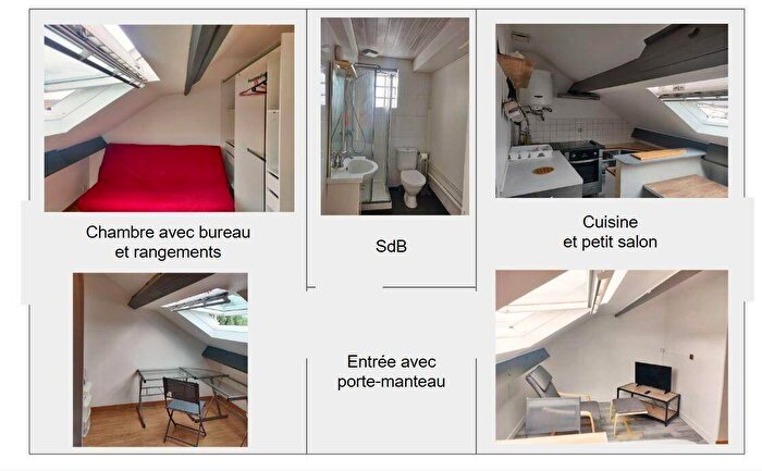 Appartement à louer - Carrières-sous-Poissy - 2 pièces - 1 chambre