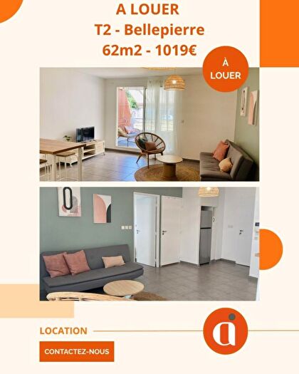 Appartement 2 pièces à Saint-Denis, à louer