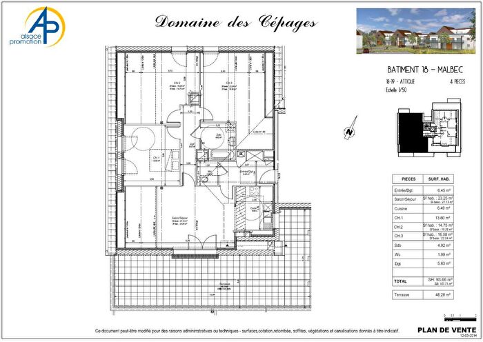 Colmar, Saint-Vincent : Appartement 4 pièces à vendre