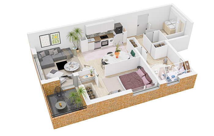 Appartement à vendre - Rueil-Malmaison, Mont Valerien - 3 pièces - 2 chambres