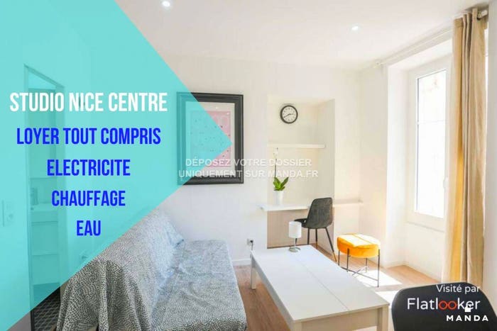 République, Nice : Appartement 1 pièce à louer