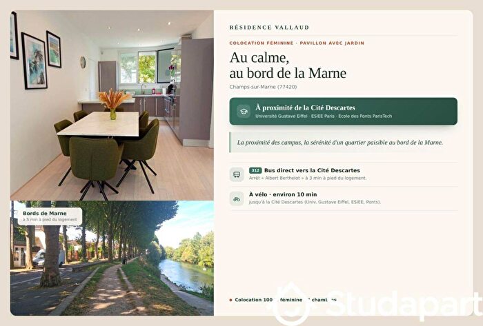Appartement 1 pièce à louer à Bord de Marne, Champs-sur-Marne