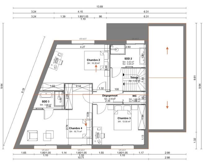 Maison 7 pièces à Le Chesnay, Saint-Antoine de Padoue, à vendre