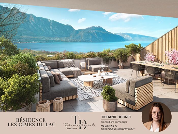 Appartement à vendre - Viviers-du-Lac - 3 pièces - 2 chambres