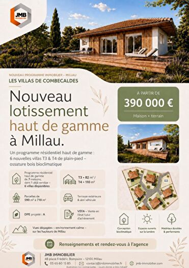 Maison 3 pièces à vendre - Millau, Viastels, Louga, Malhourtet, Aumières