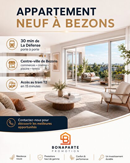 Bezons, Chênes, Val Notre Dame : Maison 3 pièces à vendre