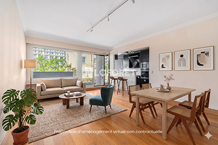 Appartement 3 pièces à Paris 16ème, Porte de Saint-Cloud, Auteuil-Sud, à vendre
