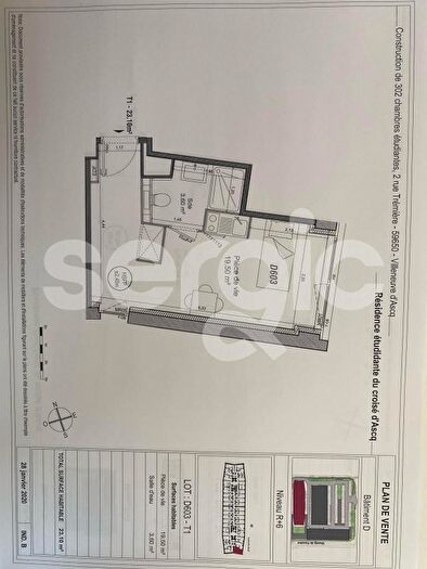 Appartement 1 pièce à Villeneuve-d'Ascq, Résidence Triolo, à louer
