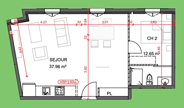 Appartement 2 pièces à vendre à Bonnieux