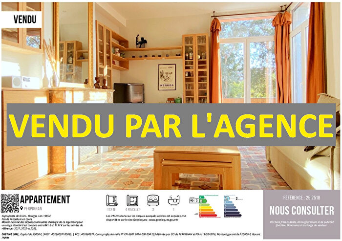 Appartement à vendre - Perpignan, Bas Vernet, Clodion - 4 pièces - 3 chambres