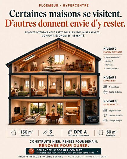 Maison 5 pièces à vendre à Pl meur, Sainte-Anne, Kergougant, Kerjoël