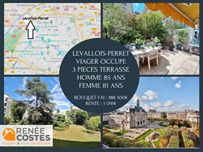 Appartement à vendre - Levallois-Perret, Front de Paris - 3 pièces - 2 chambres