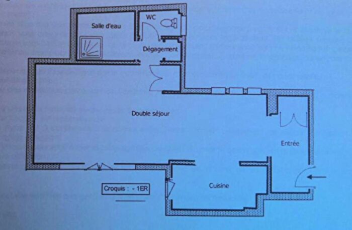 Paris 20ème, Gambetta : Appartement 2 pièces à vendre