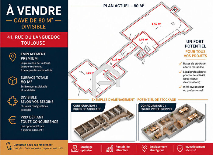 Appartement 1 pièce à vendre - Toulouse, Les Carmes-Esquirol