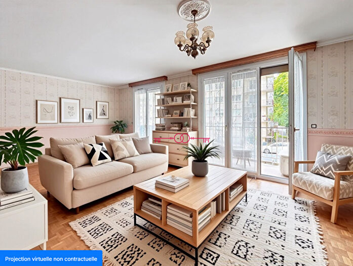 Reims, Courlancy, Porte de Paris, Bois d'Amour : Appartement 4 pièces à vendre