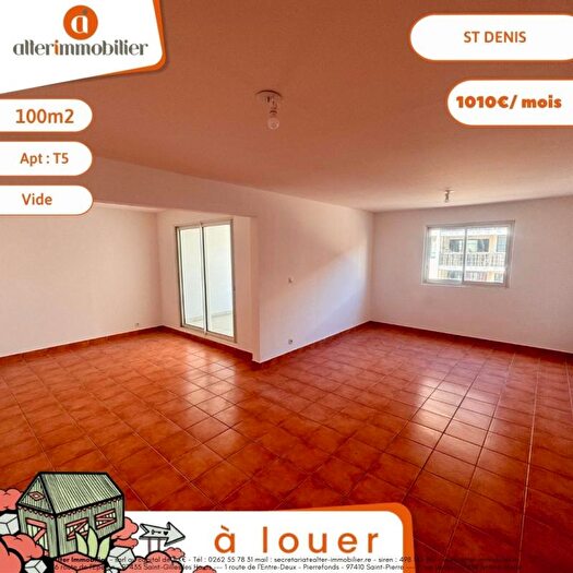 Appartement à louer - Saint-Denis - 5 pièces - 4 chambres