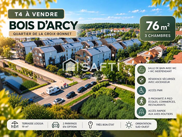 Bois-d'Arcy, Les Langots, La Croix Bonnet, Forêt Domaniale : Appartement 4 pièces à vendre