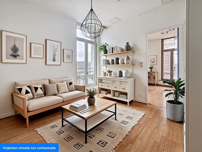 Appartement à vendre - Lille, Centre-ville, Euralille - 2 pièces - 1 chambre