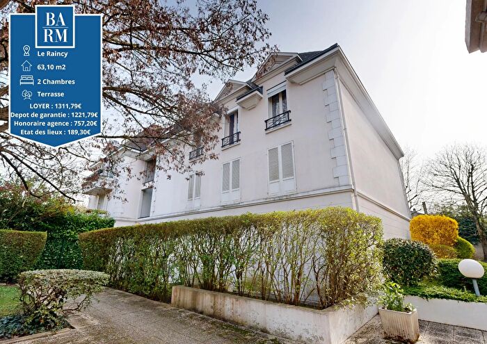 Appartement à louer - Le Raincy, Montfermeil, Grands Côteaux - 3 pièces - 2 chambres