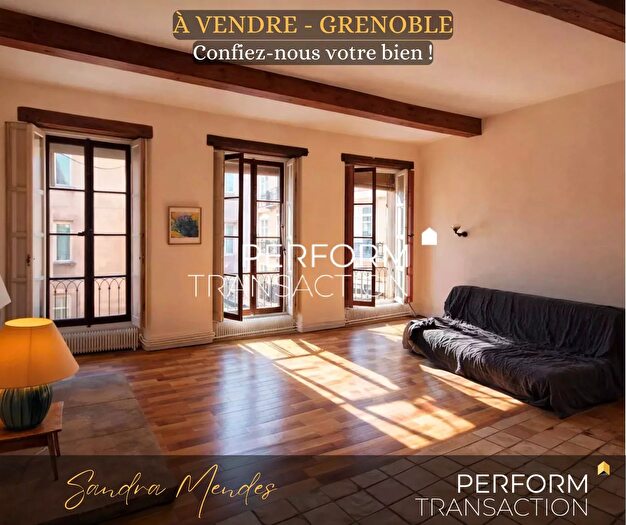 Appartement à vendre - Grenoble - 3 pièces - 2 chambres