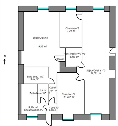 Appartement 5 pièces à Nice, Borriglione, à vendre