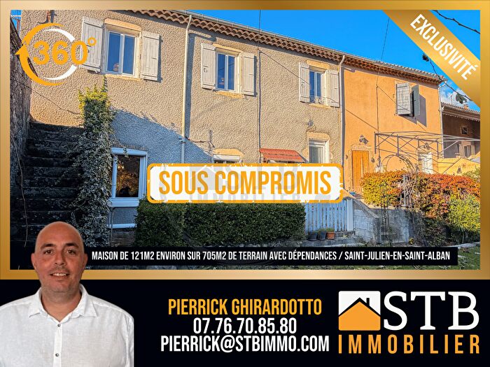 Maison à vendre - Saint-Julien-en-Saint-Alban - 6 pièces - 5 chambres