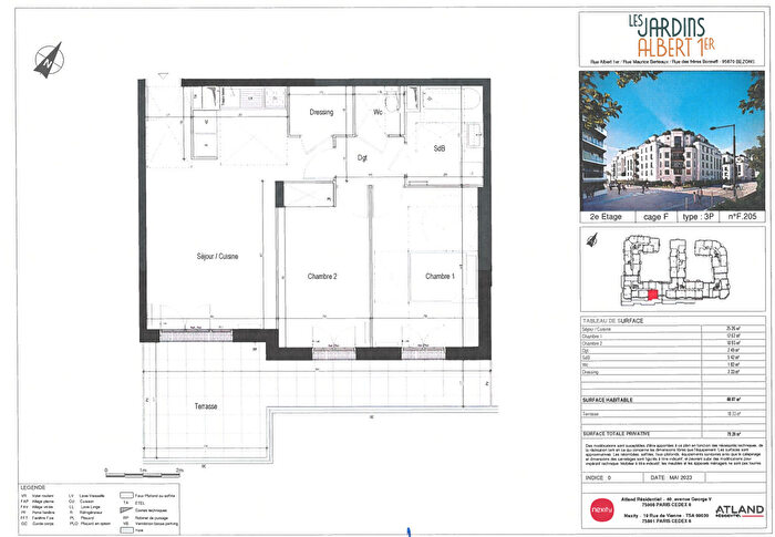 Bezons, Chênes, Val Notre Dame - Appartement 3 pièces à vendre