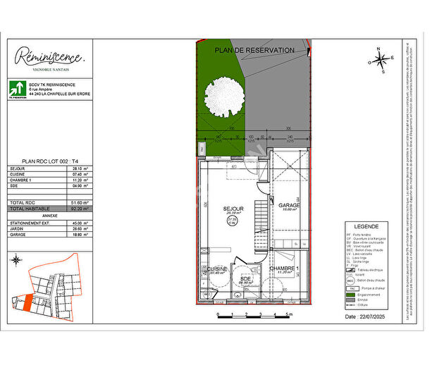 Maison à vendre - Mouzillon - 5 pièces - 3 chambres