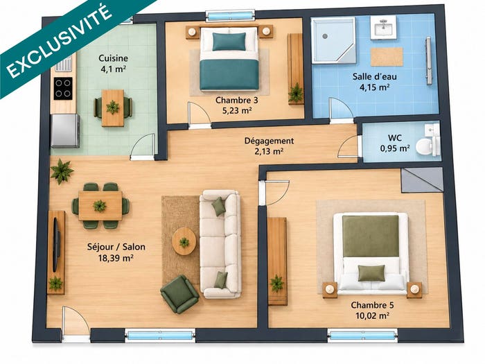 Maisons à vendre et appartements à louer - 2