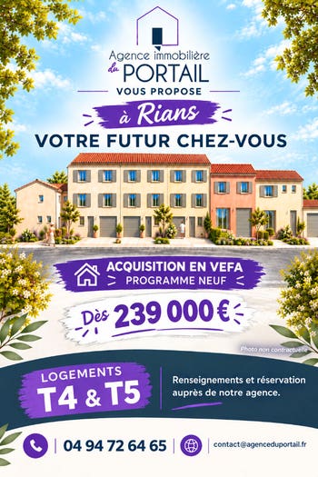Maison 4 pièces à Rians, à vendre