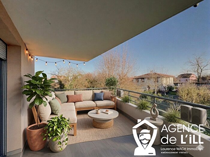 Appartement à louer - Herrlisheim-près-Colmar - 3 pièces - 2 chambres