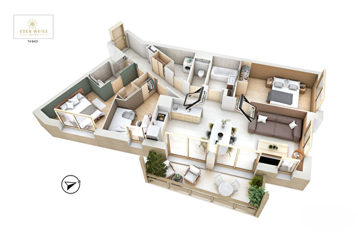 Appartement 4 pièces à Les Gets, à vendre