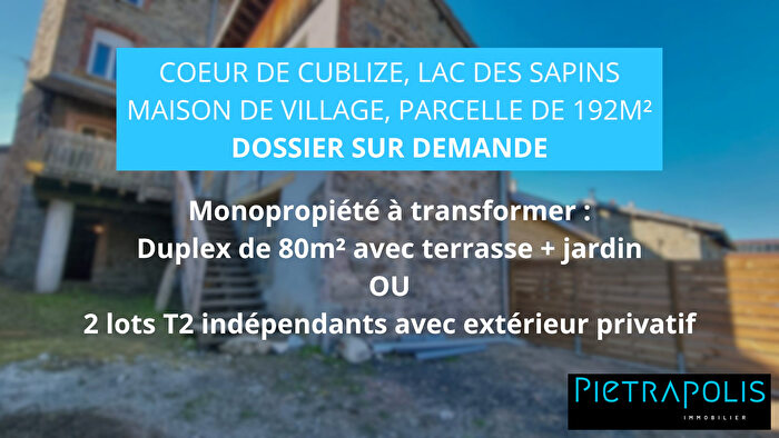 Appartement 4 pièces à vendre - Cublize