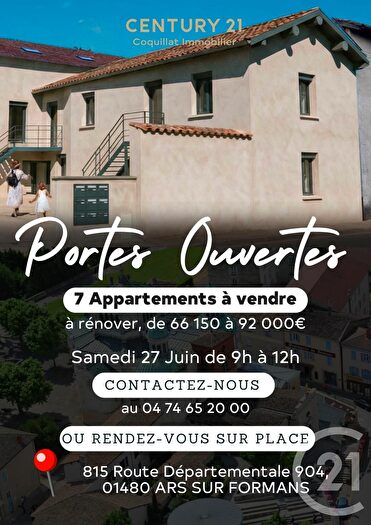 Appartement 2 pièces à vendre - Ars-sur-Formans