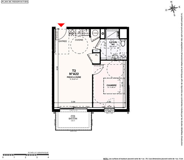 Appartement à vendre - Saint-Pol-de-Léon - 2 pièces - 1 chambre