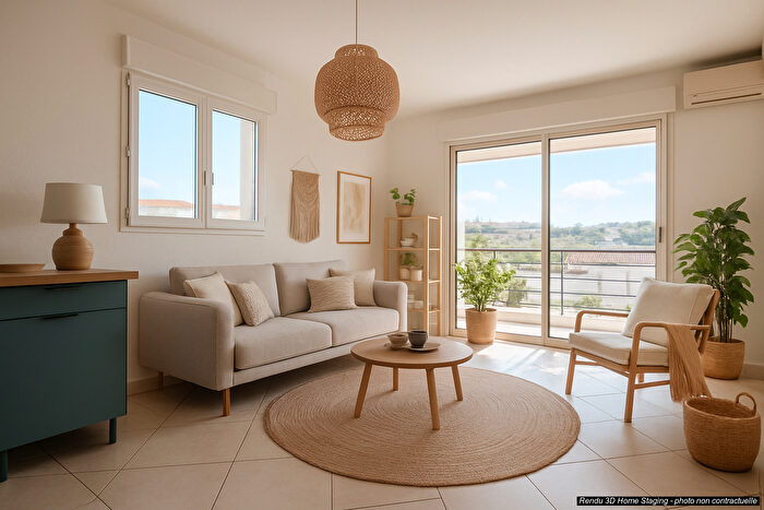 Appartement à louer - Saint-Raphaël, Les Arênes - 3 pièces - 1 chambre