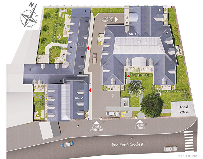 Appartement à vendre - Saint-Malo, Intra-Muros - 3 pièces - 2 chambres