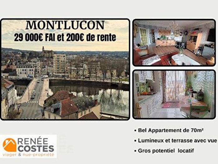 Appartement à vendre - Montluçon, Ville Gozet, République, Blanzat - 3 pièces - 2 chambres