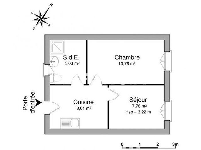 Gambetta, Nîmes : Appartement 2 pièces à louer