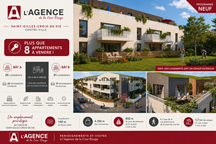 Saint-Gilles-Croix-de-Vie : Appartement 2 pièces à vendre